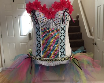 Sexy White Rabbit with Tutu Rave Wear Beyond Wonderland