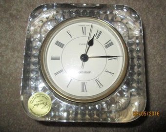 Lead crystal clock | Etsy