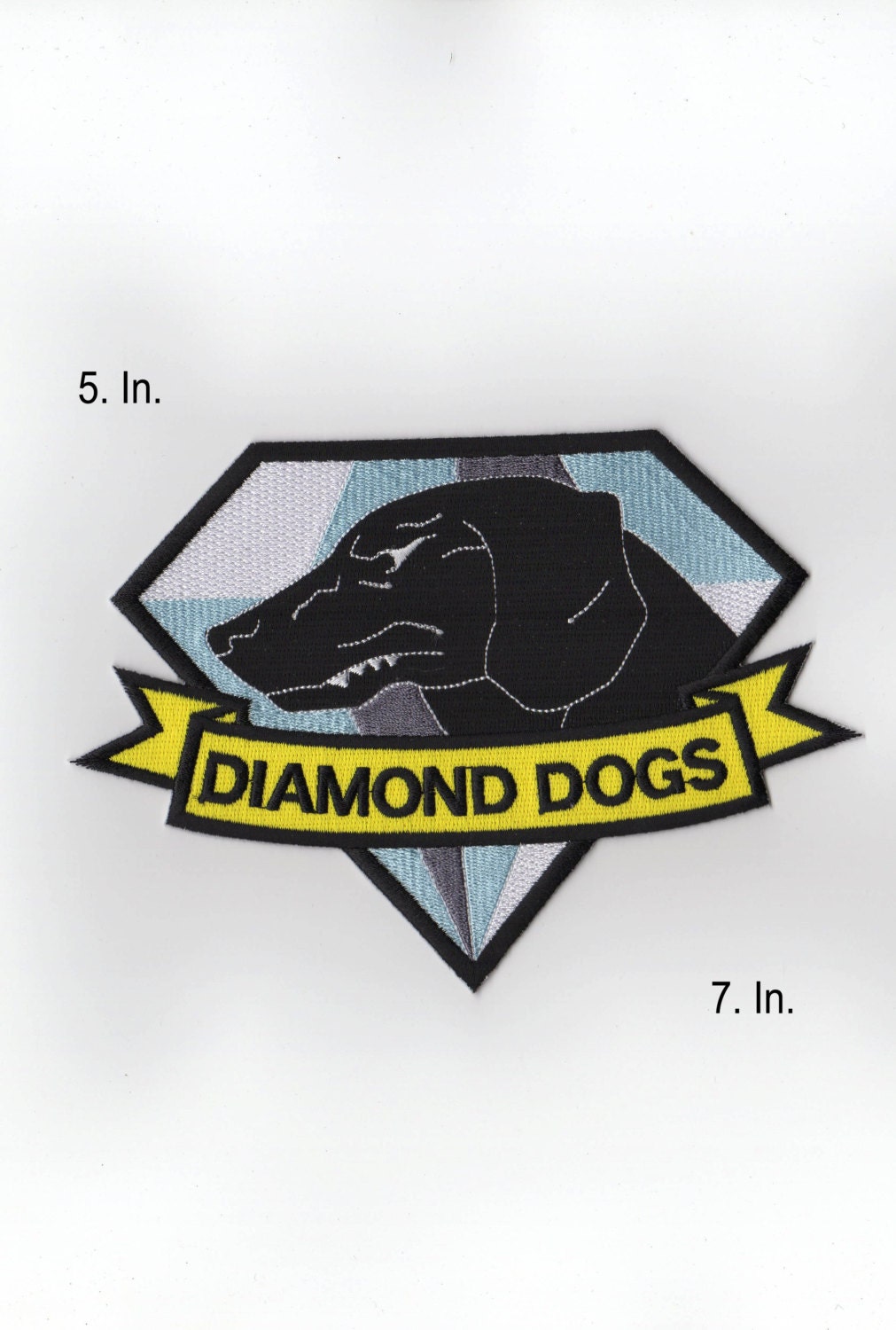 Diamond Dogs Iron on Patch EXTRA LARGE SIZE Metal Gear Solid
