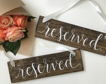 Unique reserved sign related items | Etsy