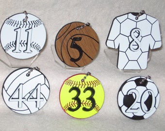 Basketball bag tag | Etsy