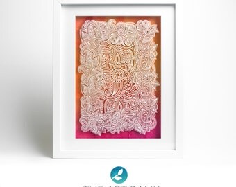 Unique papercut pattern related items | Etsy