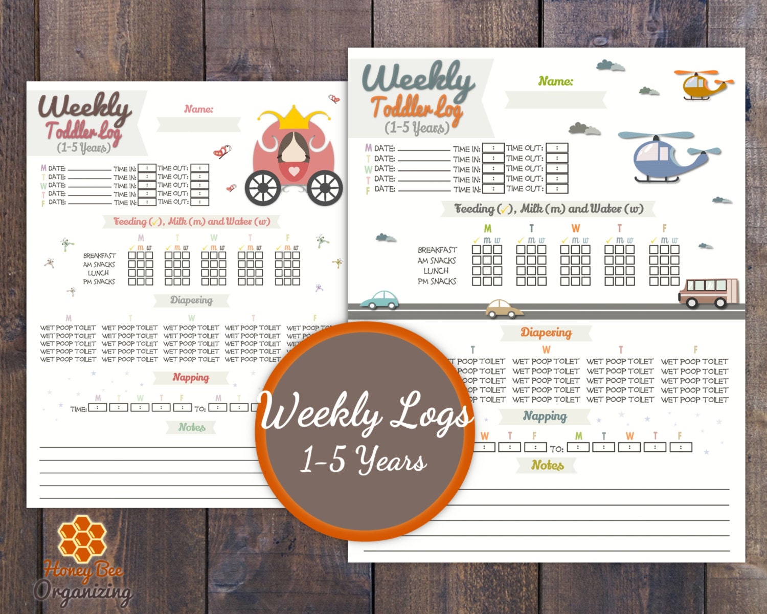 Weekly Daycare Logs Baby Logs 0-6 Months Baby Logs 5-12