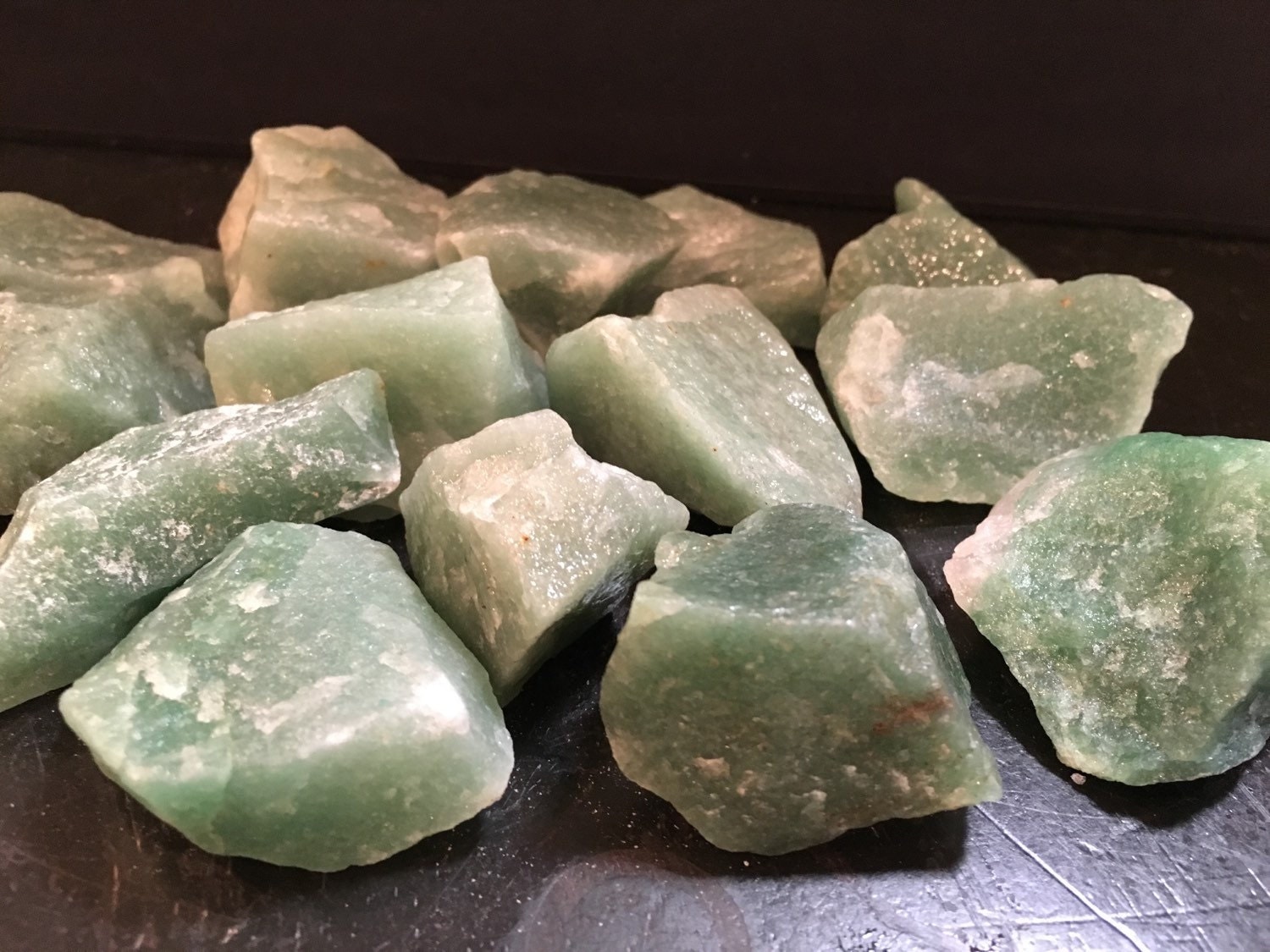 raw green aventurine rough green aventurine healing