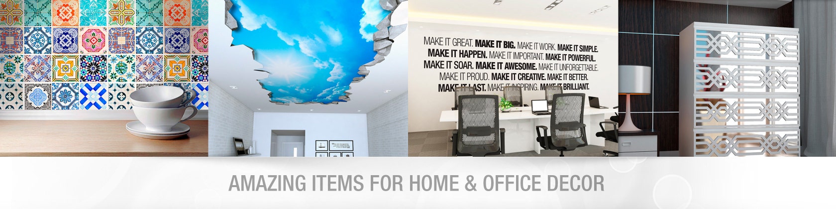 Tile Decals and Wall decals for Home and Office by HomeArtStickers