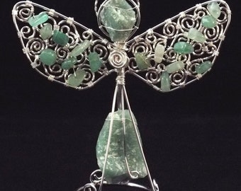 Wire angel sculpture | Etsy