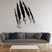 Claws Vinyl Decal Claw Scratches Wall Sticker Original Wall