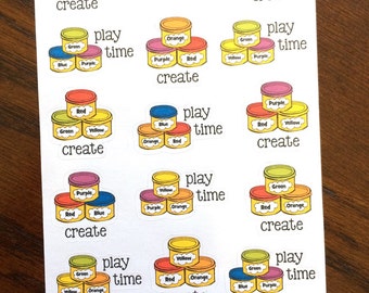 Play doh labels | Etsy