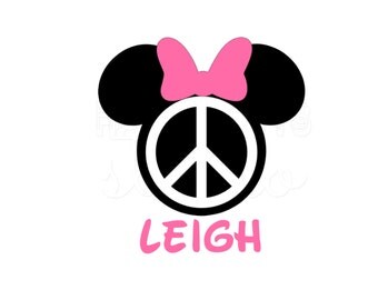 Peace love mickey | Etsy