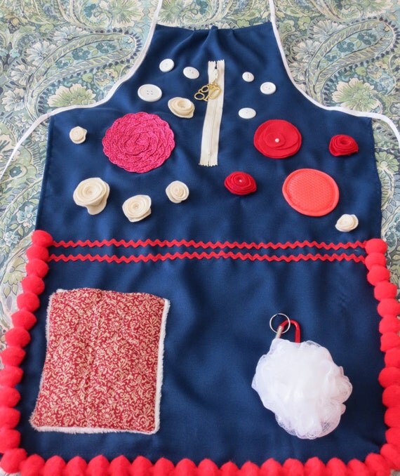 Activity Apron / Fidget Apron / Busy Apron for the elderly and
