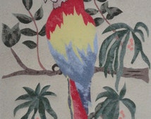 Unique parrot poster related items | Etsy