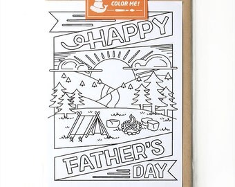 Printable Father's Day Card Coloring card printable ice