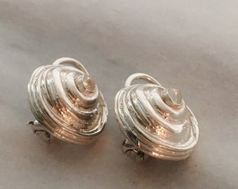 Omega back earrings | Etsy