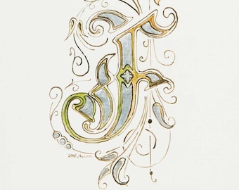 Illuminated alphabet | Etsy