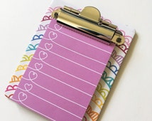 Unique mini clipboard related items | Etsy