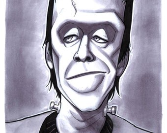 Herman munster art | Etsy