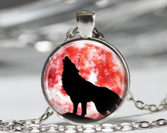 Red moon jewelry | Etsy