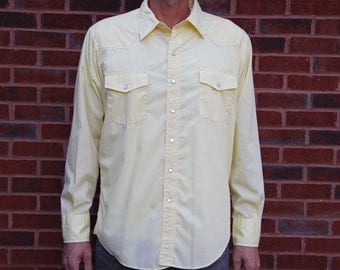 Yellow western shirt | Etsy