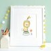 Circus Lion UNFRAMED Children's Art Bright Color Print