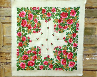 Babushka scarf | Etsy