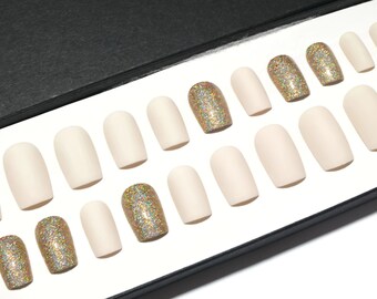 Matte fake nails | Etsy