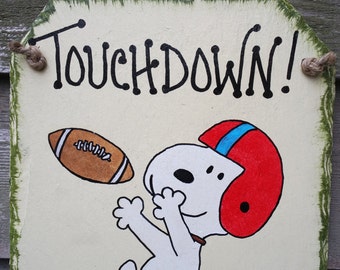 Snoopy football | Etsy