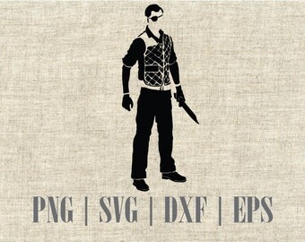 Twd silhouette | Etsy