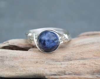 Sodalite ring | Etsy