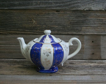 Cobalt blue teapot | Etsy