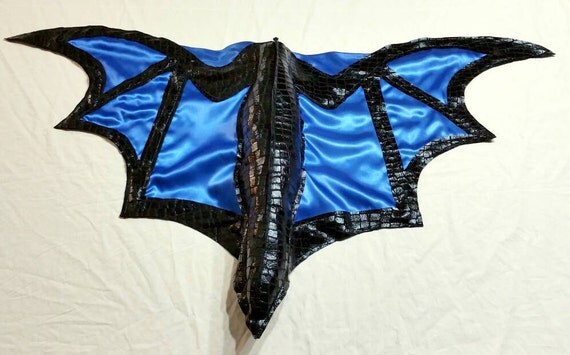 Bat Wings Costume Black Scale Durable Light Kids by JingyBoodles