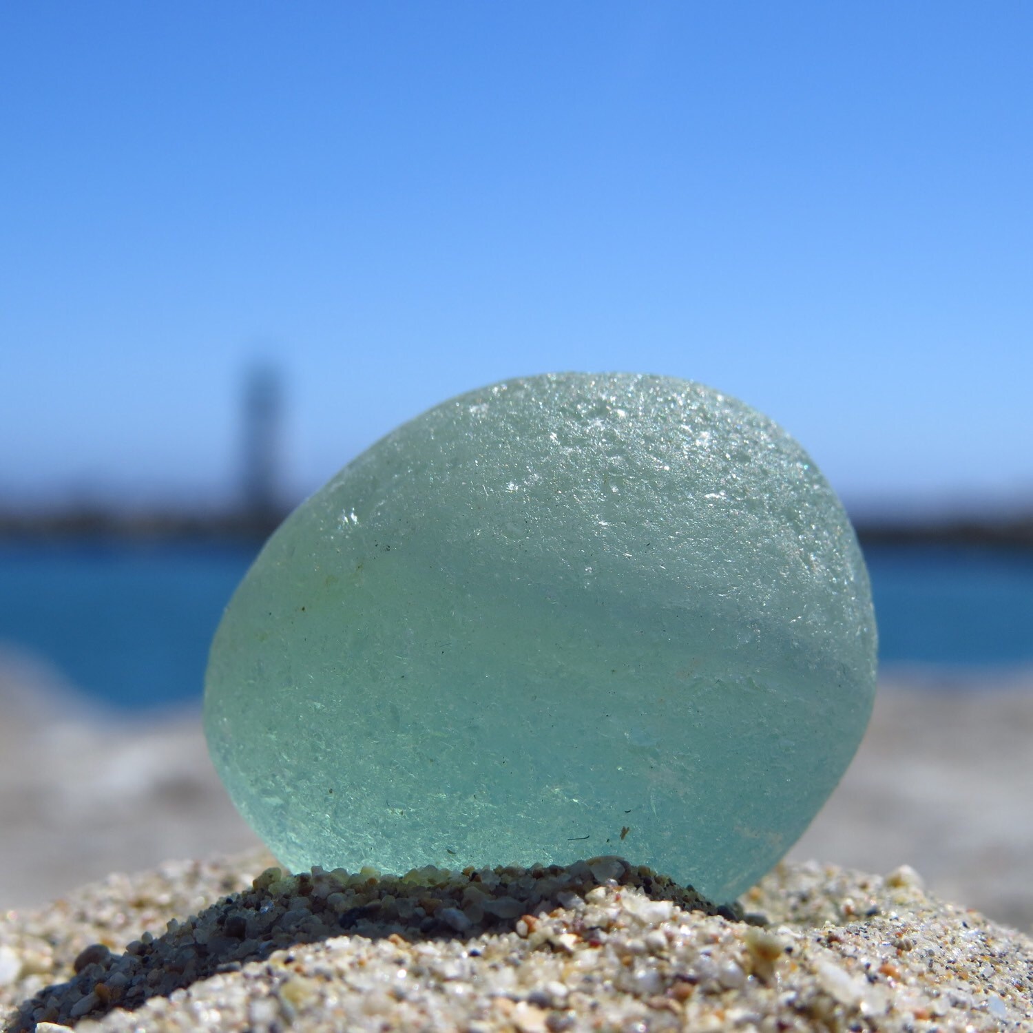Davenport Sea Glass Aqua Sea Glass Santa Cruz by TideCharmers