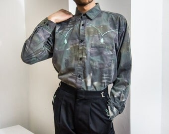 Upcycled mens shirt | Etsy