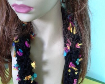 Items similar to DIY retro Flower scarf Crochet Pattern with Peace sign ...