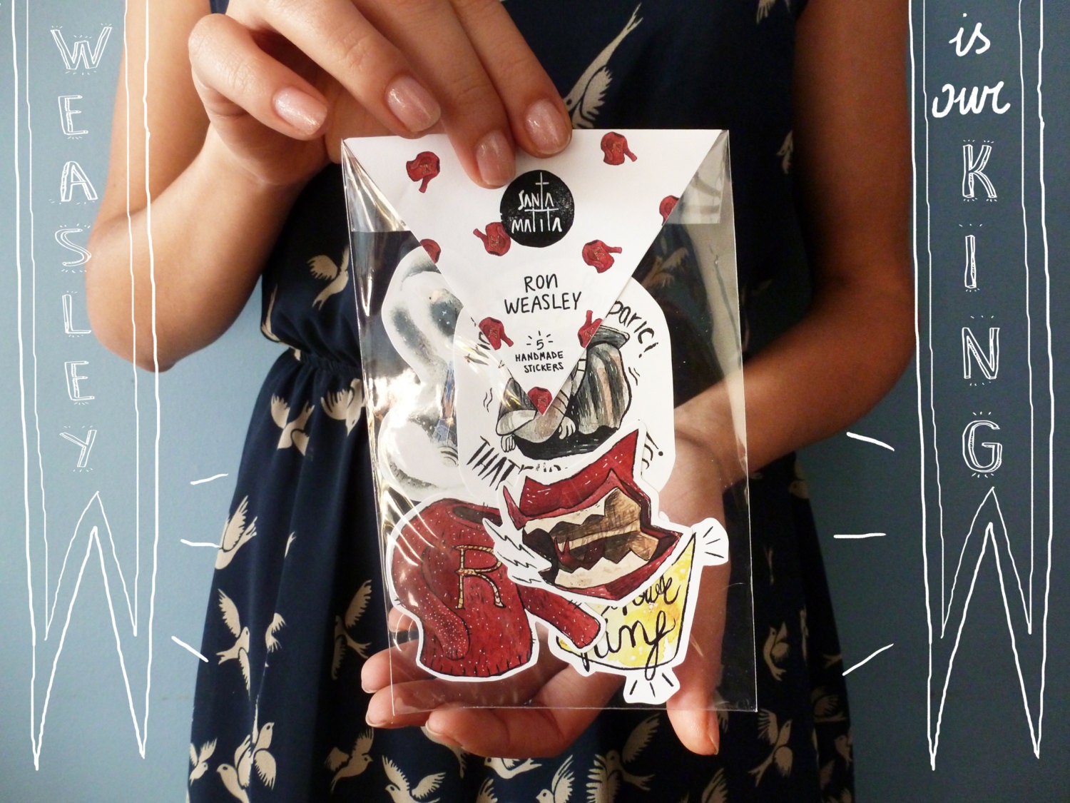 Ron Weasley handmade sticker pack Harry Potter collectible