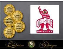 Unique ohio state crochet related items | Etsy