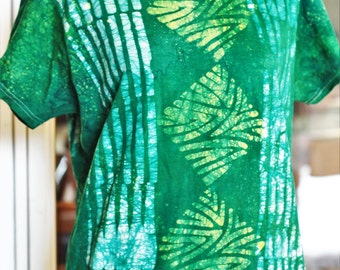 Batik tee shirt | Etsy