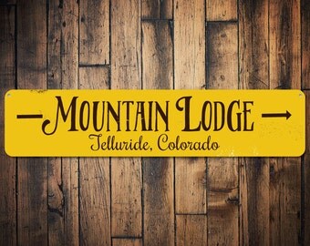 Explore Sign High Peaks Vertical Sign Personalized Hike