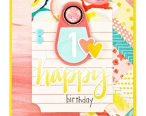 Unique first birthday card related items | Etsy