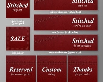 Leather banner | Etsy