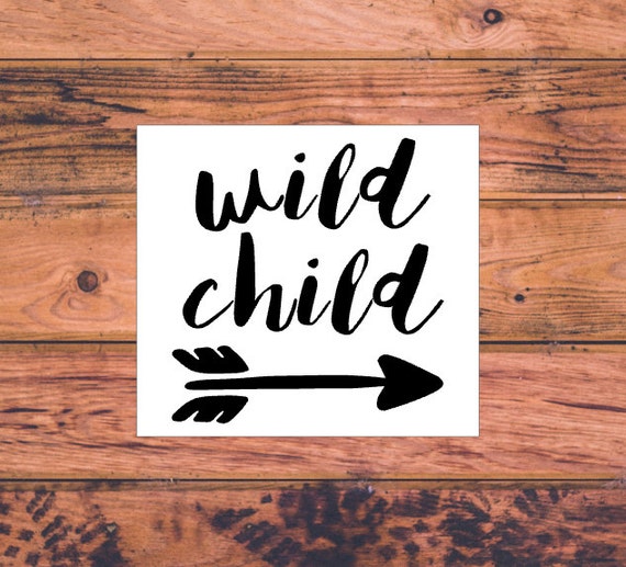 Wild One Decal Wild Child Decal Adventurous Decal by Carcals