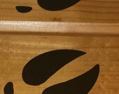 Items similar to Vinyl decals, deer tracks, wall stickers, black ...