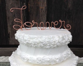 Copper cake topper | Etsy