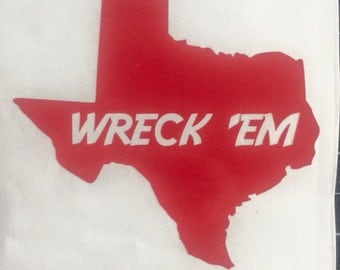 Texas tech decal | Etsy