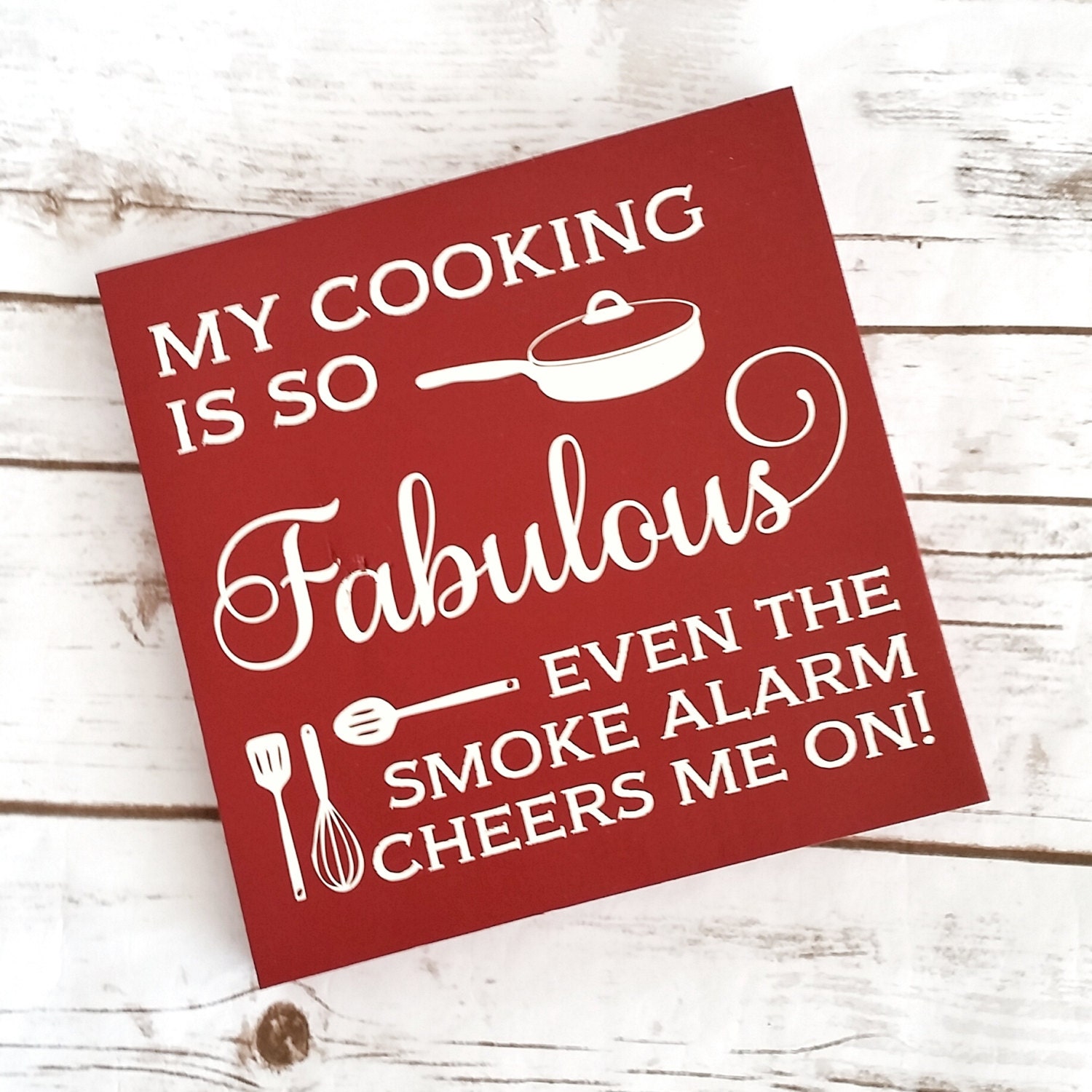 My Cooking is so Fabulous even the Smoke Alarm Cheers Me On