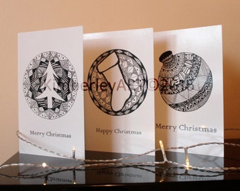 Zentangle christmas | Etsy