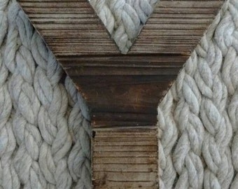 Wooden letter y | Etsy