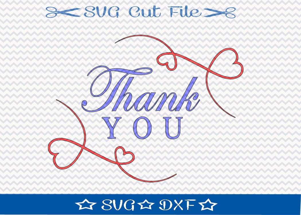 Thank You SVG Cut File / Silhouette File / Digital Download