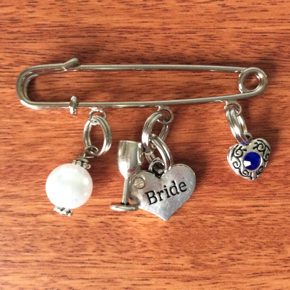 Something Blue Bridal Pin Bridal Pin For Her Bridal Pin