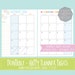Happy PLANNER EDITABLE Monthly Planner Refills / Inserts PDF