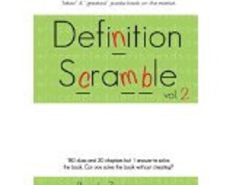 Definition Scramble Animal Edition